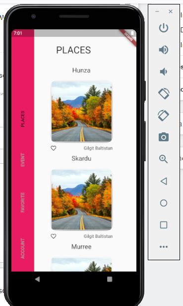 dart flutter show and hide container on scrolling listview stack