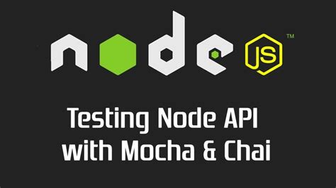 testing node api with mocha and chai