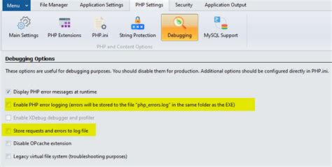 solving php errors exeoutput for php documentation
