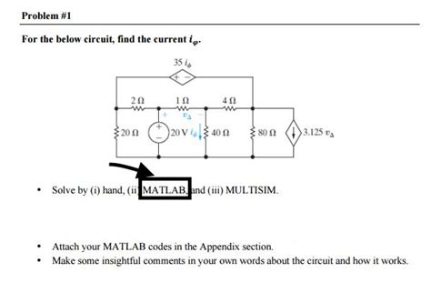 Solved Problem 1 For The Below Circuit Find The Current