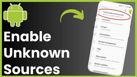 How To Enable Unknown Sources Android Youtube