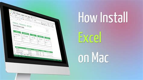 how to install excel on mac youtube