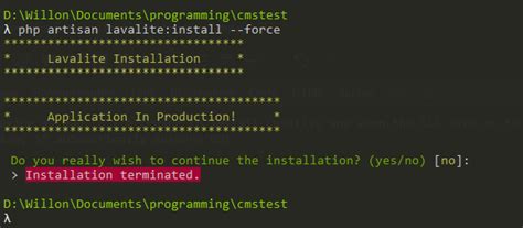 php why is my cmd answering automatically to prompts laravel hot sex