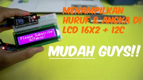 cara menggunakan lcd 16x2 dan i2c tutorial arduino mudah youtube