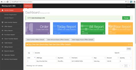 buy mvc4 based restaurant management system from coderobotics