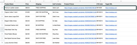 csv upload requirements creatopy