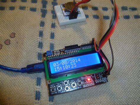 arduino your home and environment the arduino lcd clock arduino lcd