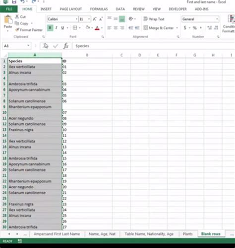 how to delete or remove blank cells from excel spreadsheet
