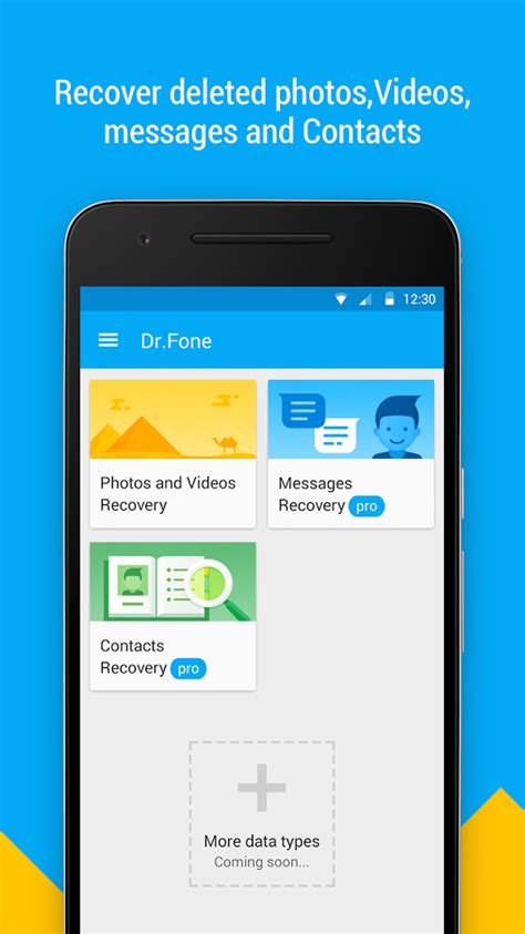 dr fone recovers deleted photos messages and contacts along with even