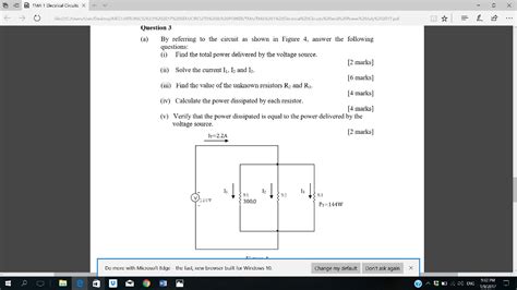 Solved A By Referring To The Circuit As Shown In Figure 4
