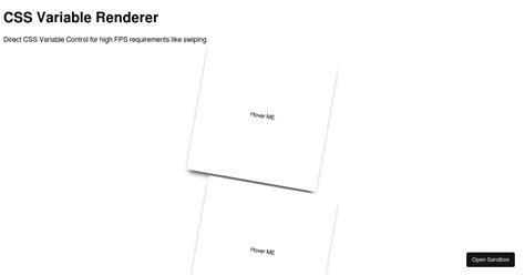 css variable renderer codesandbox