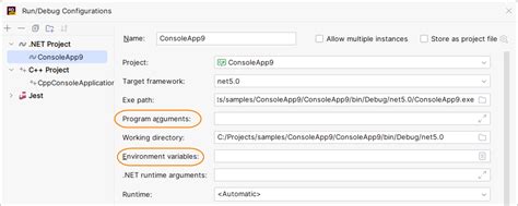 run debug configurations jetbrains rider documentation