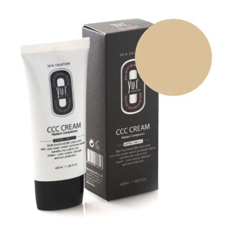 Корейский корректирующий тональный ССС крем Yu R Spf50 Pa тон Light