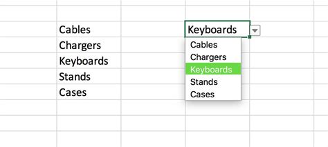 how to create drop down list in excel 2016 with multiple