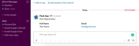 sending slack notification with flask webomnizz