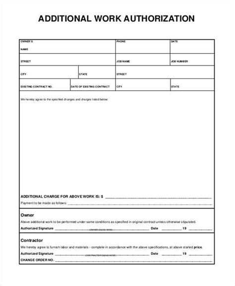 blank authorization forms gambaran