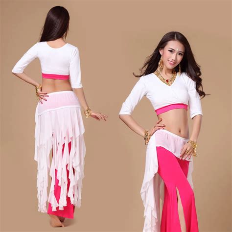 Women Belly Dancing Costume Female Sexy Practice Bollywood Dance