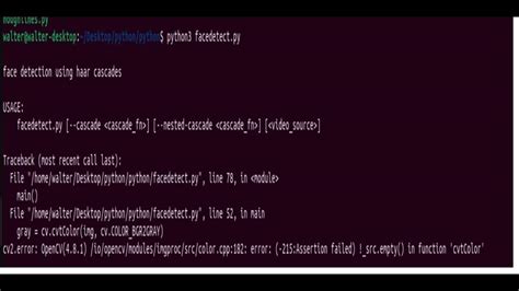 opencv error cv2 error error 215 assertion failed src empty