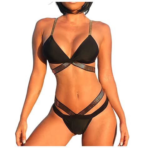 Sexy High Cut Bikini 2021 Woman G String Thong Swimsuit Female Push Up