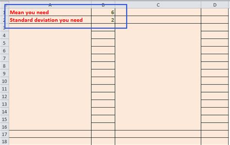 generate random number by given certain mean and standard deviation in