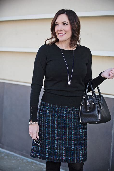 An Easy Way To Style A Tweed Skirt Jo Lynne Shane