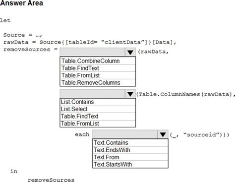 how should you complete the power query m code exam4training