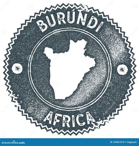 Burundi Map Vintage Stamp Stock Vector Illustration Of Burundian