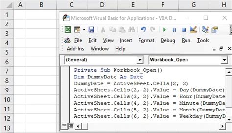 vba datepart function how to return specified part of date