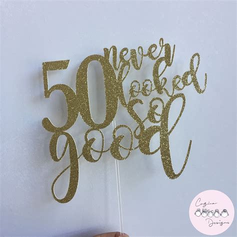 50 Fabulous Cake Topper 50th Birthday Cake Topper Fabulous Etsy Artofit