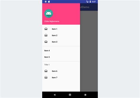 how to code a navigation drawer for an android app
