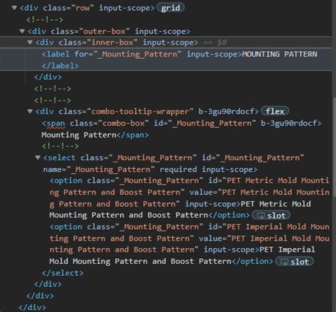 c why is there a gap between my select and options tags in blazor