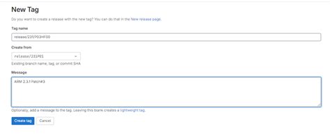 Gitlab Git Tag Command For Creating Tag From A Particular Branch