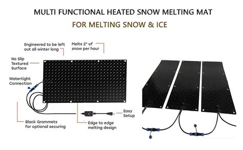 Snow Melting Walkway Mat Snow Melting Walkway Mat Non