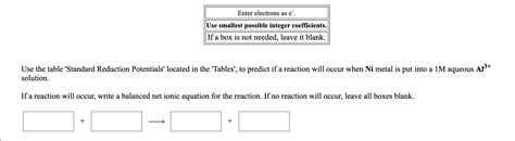 Solved 1 Identify Each Of The Following Half Reactions As