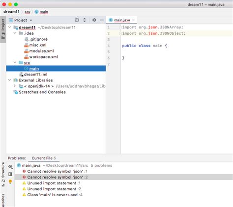 importing things in java is causing cannot resolve error stack overflow