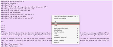 how to duplicate a page boldgrid