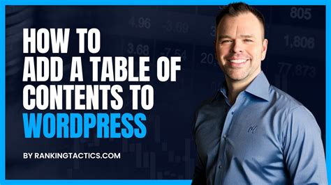 How To Add A Table Of Contents To Wordpress In 3 Clicks Youtube