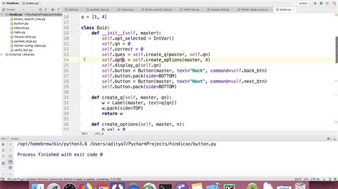 python gui creating a quiz app using tkinter in hindi