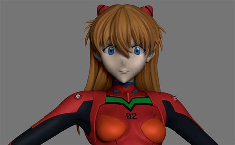 Asuka From Evangelion 3d Model 3d Printable Cgtrader