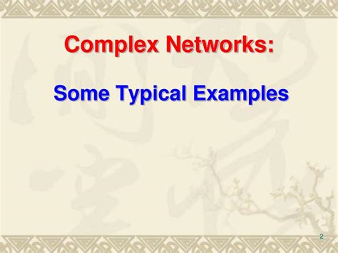 Ppt Complex Dynamical Networks Modeling Control And