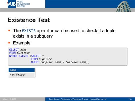 structured query language sql lecture 5 introduction to databases