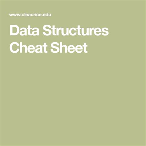 data structures cheat sheet data structures cheat sheets cheating