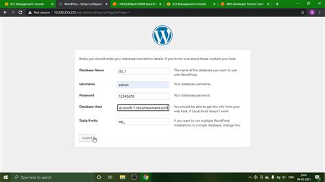 how to deploy wordpress site using amazon rds and ec2