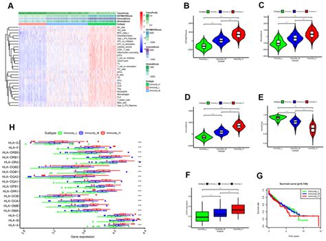Estimate Analysis Of Three Immunity Related Subtypes In The Tcga Lusc