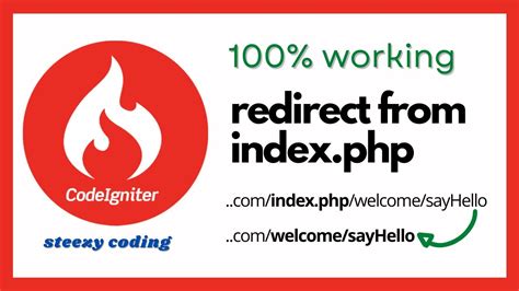 codeigniter redirect from index php in url 100 working use