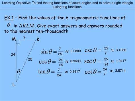 Ppt More Trig Six Trig Functions Powerpoint Presentation Free
