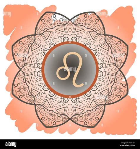 Segno Zodiacale Leone Che Cosa è Il Karma Cerchio Di Vettore Con