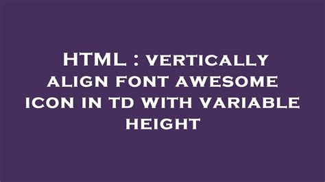 html vertically align font awesome icons to bottom stack overflow hot