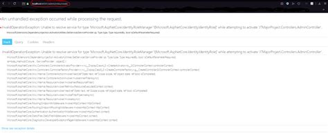 c asp core mvc can t add admin role stack overflow