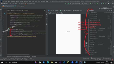 java many attributes are missing in attributes in design in intellij